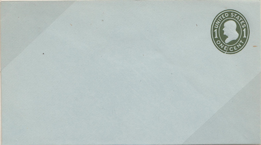 USA - #U403 nice 1ct EMBOSSED ENVELOPE 1907 MINT / blue paper die 1 ...