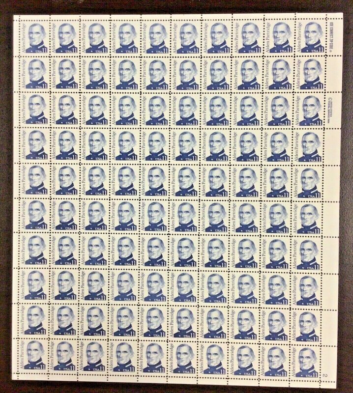 1854 Alden Partridge, West Point-Great American MNH 11 c Sheet of 100 ...