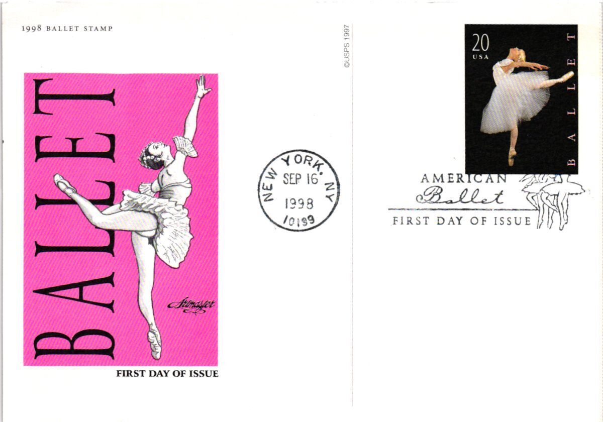 #UX297 Ballet Post Card - Artmaster Cachet | United States, Postal ...