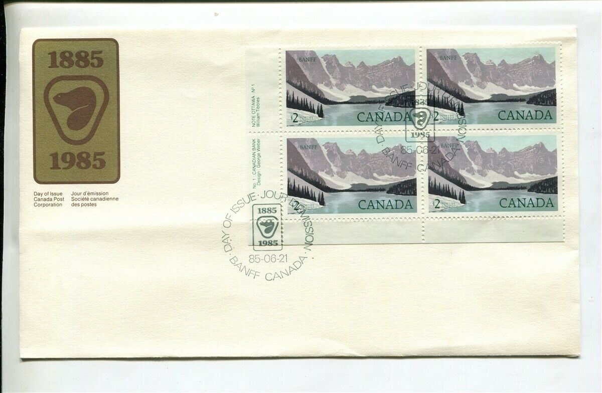 Canada Stamp #936 - Banff National Park (1985) - FACE $8.00 / HipStamp