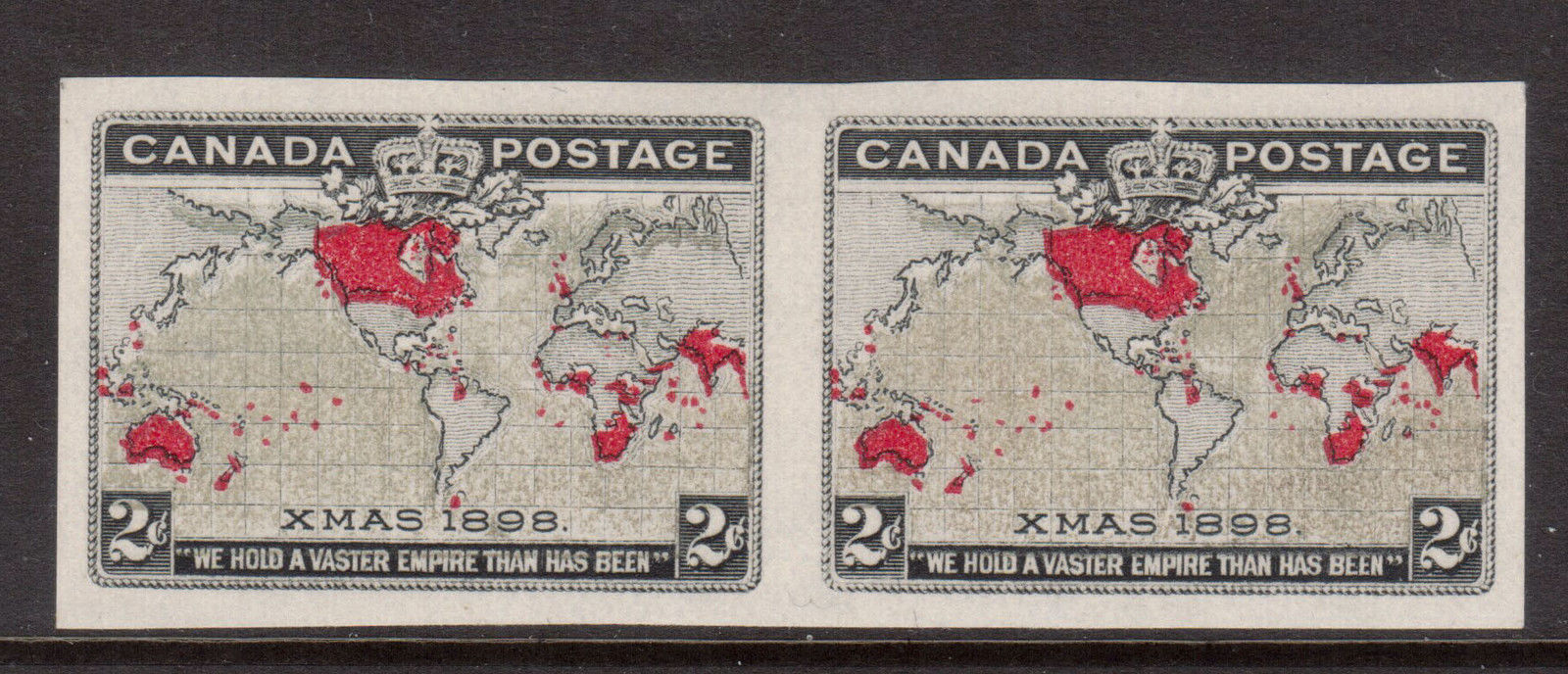 Canada #85aiii XF Mint Imperforate Pair | Canada, General Issue Stamp ...