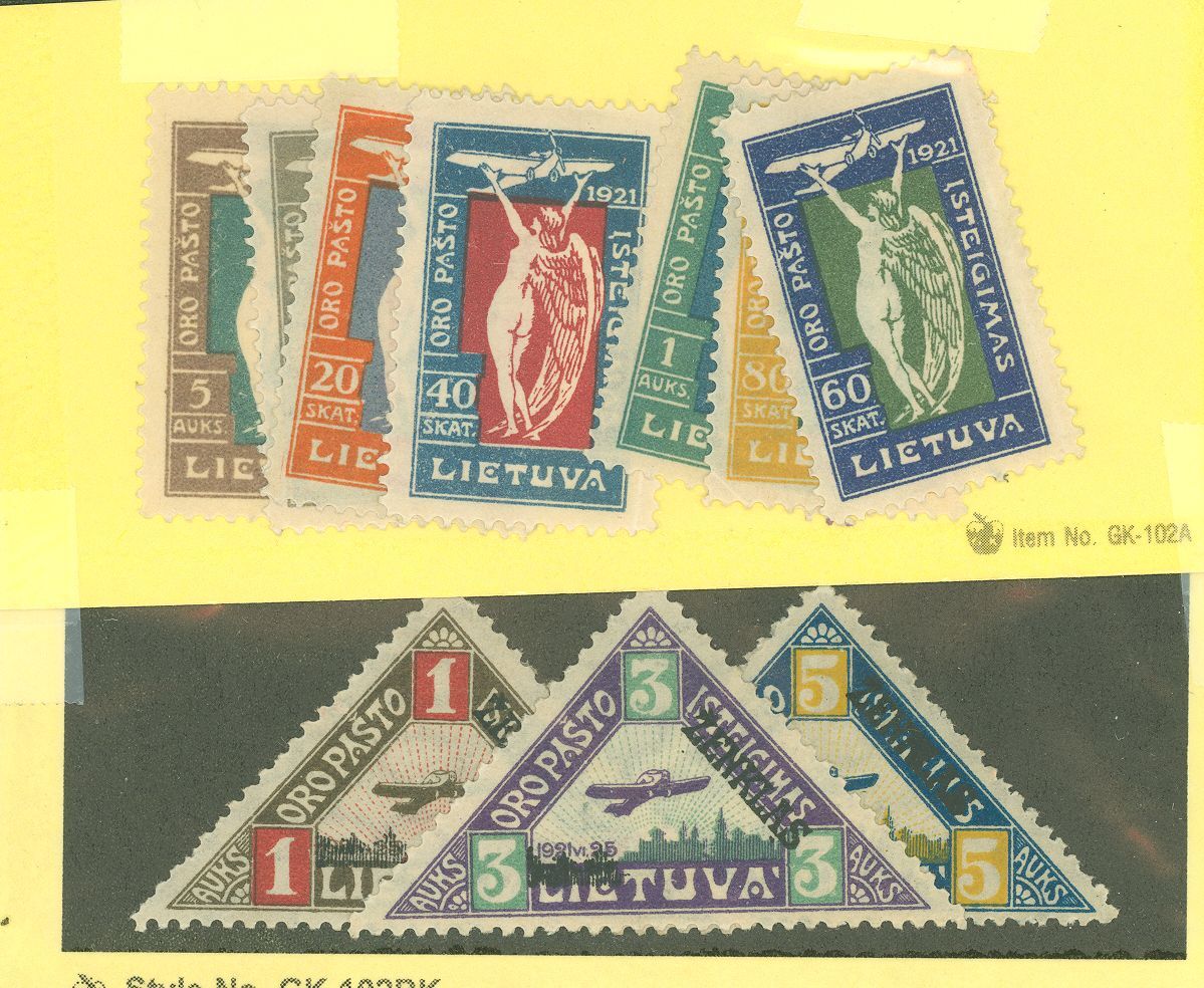 Lithuania #C8-17 Single (Complete Set) | Europe - Lithuania, Air Mail ...