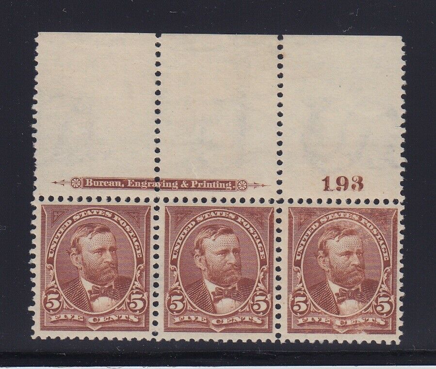 270 TOP pl# strip of 3 VF-XF OG never hinged nice color cv $ 375 ! see ...