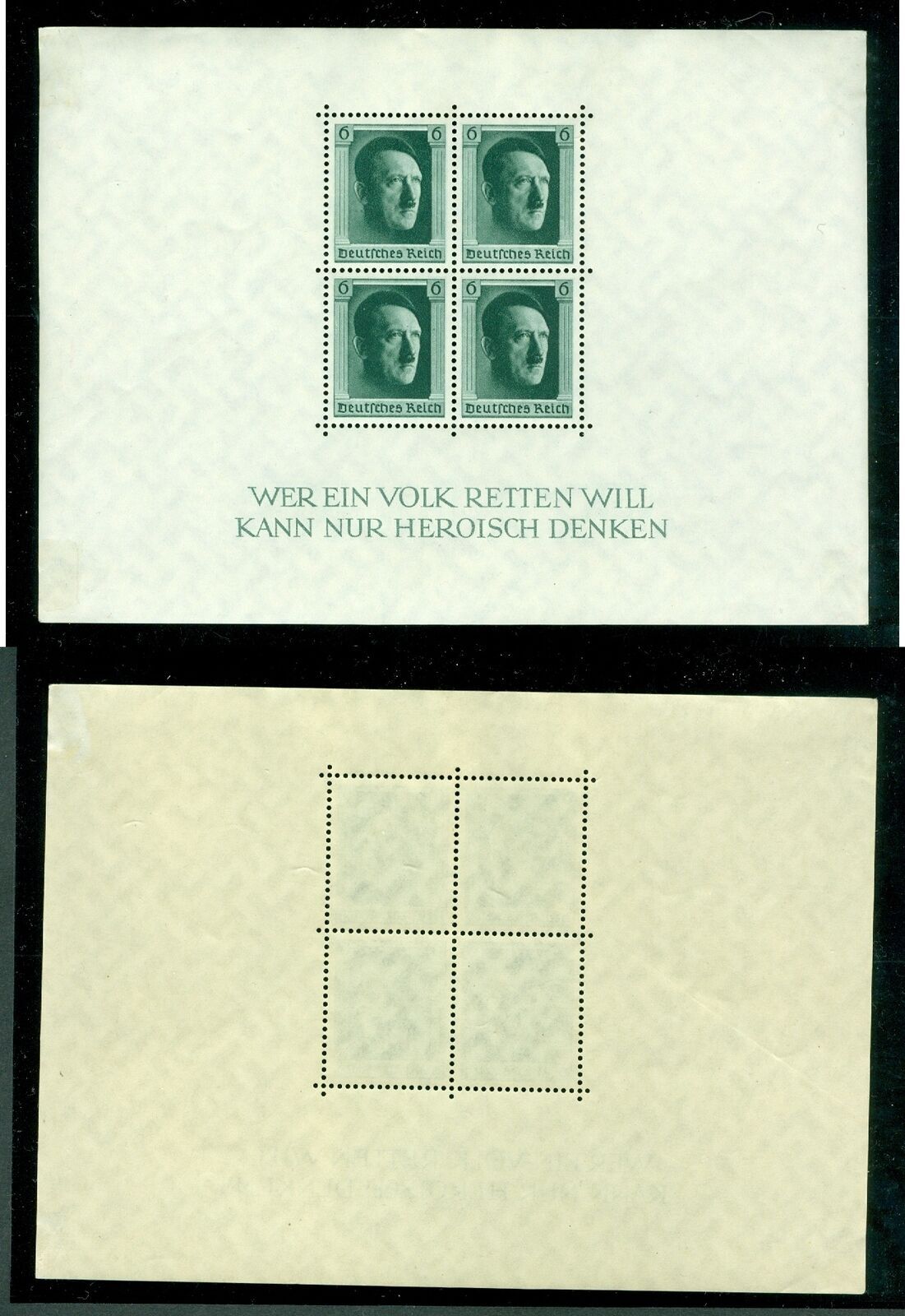 Germany. 1937 Souv. Sheet. 4-Block. MNH. A.H. 48 Year Birthday. Sc ...