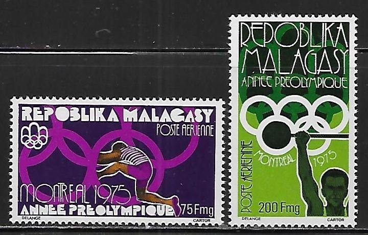 Malagasy Madagascar C147-C148 1975 Pre-Olympic Year set MNH | Africa ...