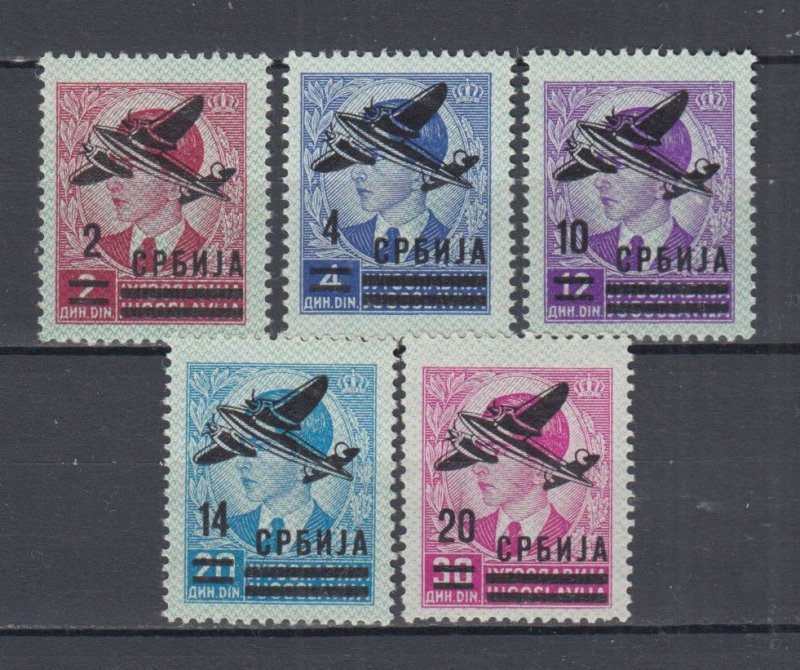 1942 Third Reich Occupation Serbia Full Set Michel 66/70 MNH | Europe ...