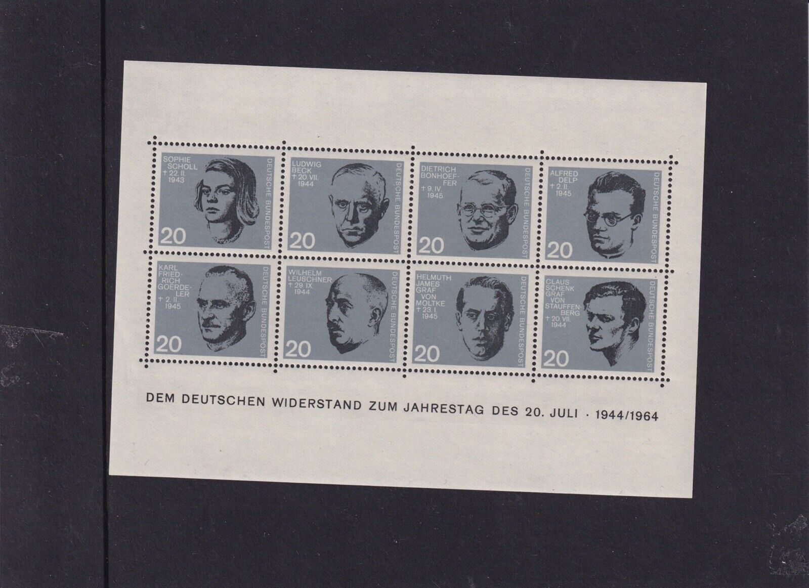 G015 Germany 1964 The 20th Anniversary of the Assassination attempt on ...