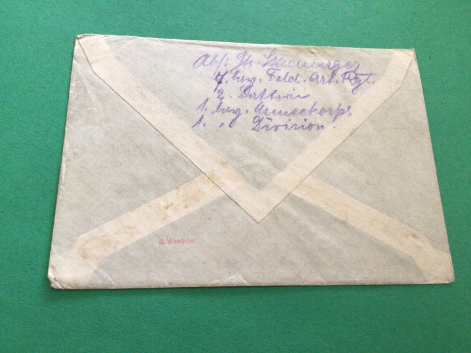 Germany WW1 original Feldpost correspondence cover A18172 | Europe ...