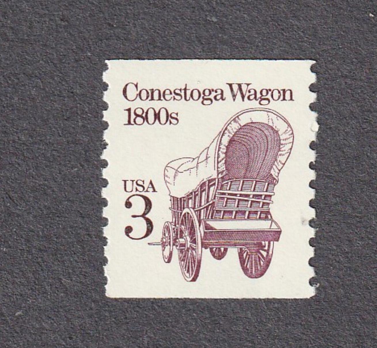Single 3c Conestoga Wagon US 2252, 2252a LOT (3) Dull and Shiny Gum MNH ...