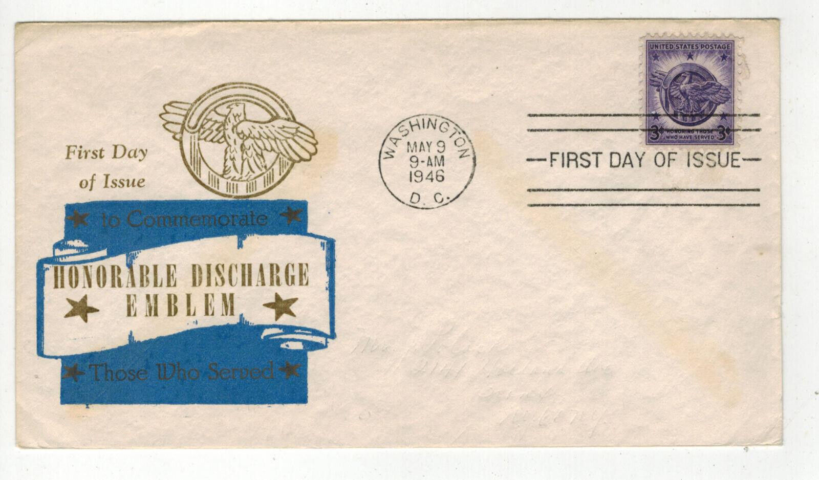 1945 WW2 Patriotic Honorable Discharge WAR Service Button 940-18 ...