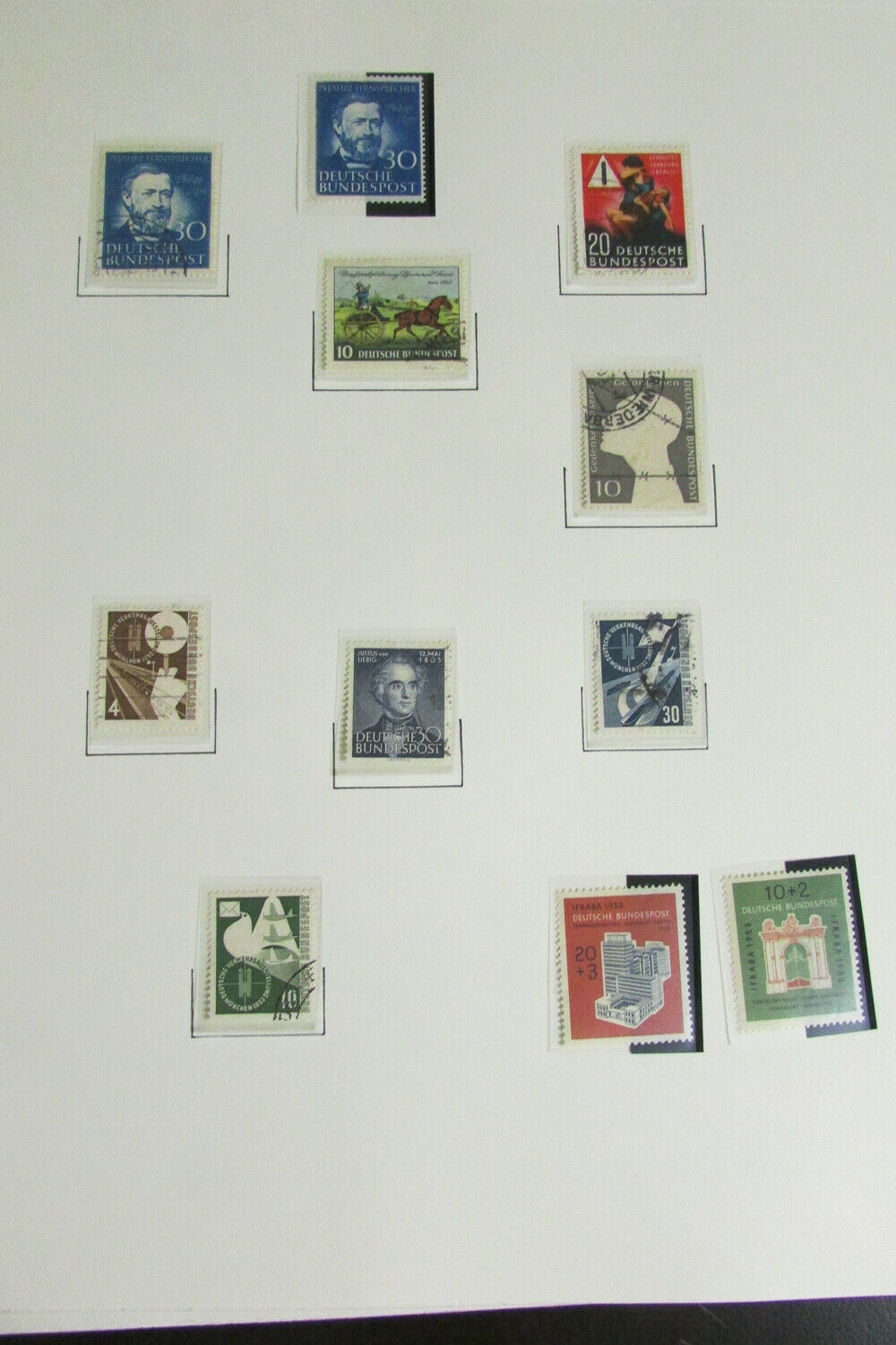 Germany Post War Mint Used Stamp Collection Lindner Pages | Europe ...