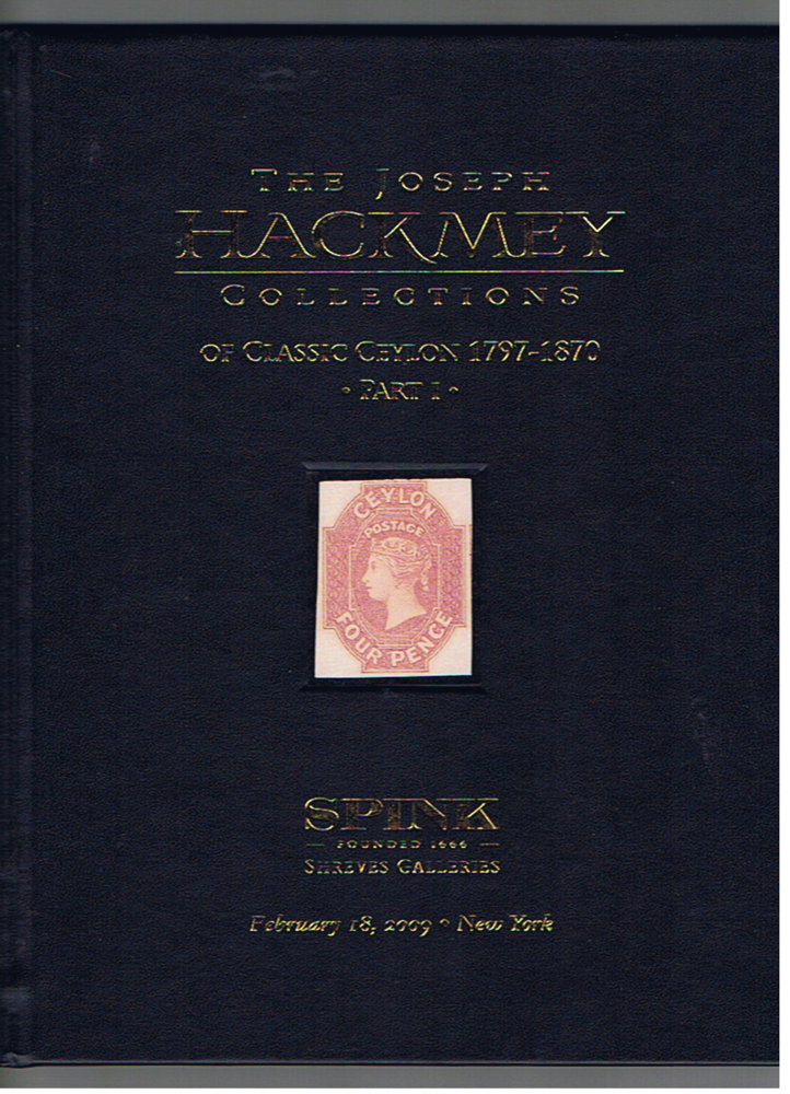 JOSEPH HACKMEY COLLECTION OF CLASSIC CEYLON / HipStamp