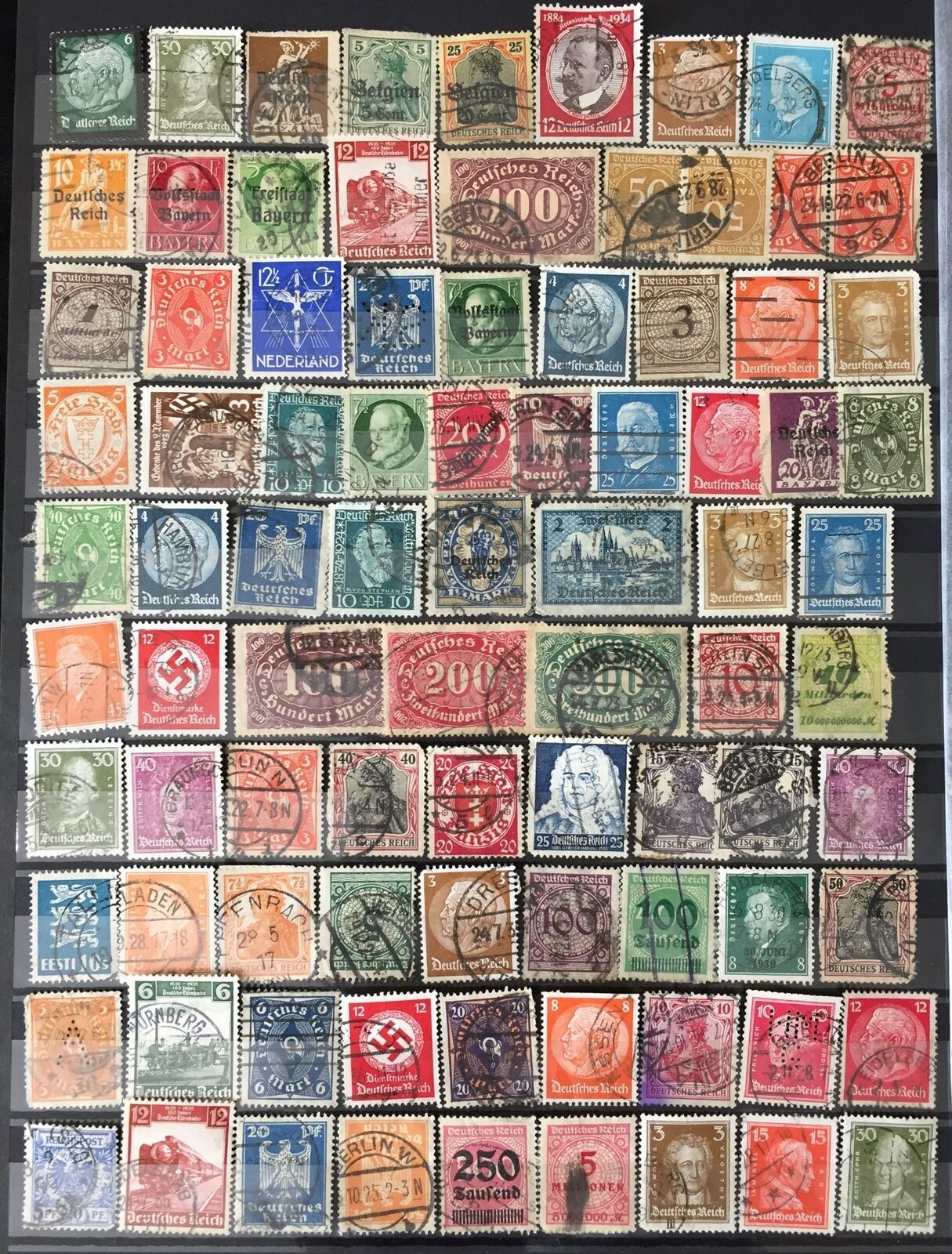 Germany Danzig Sleswig Post Offices Early On and Off Piece (200+)HP51 ...