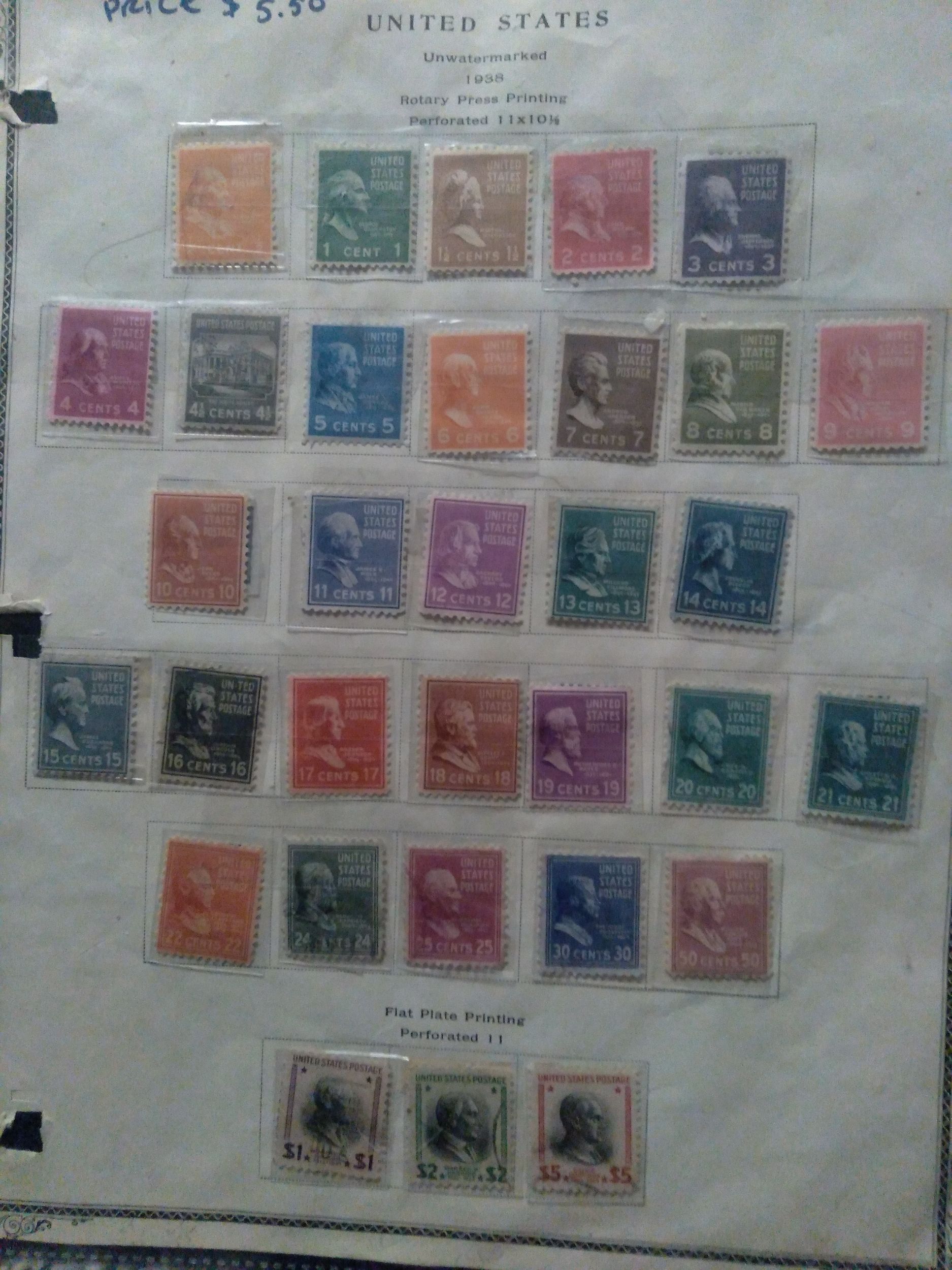 32 Stamp FULL Collection: 1938 Presidential Lot Used XF Set Nice ...