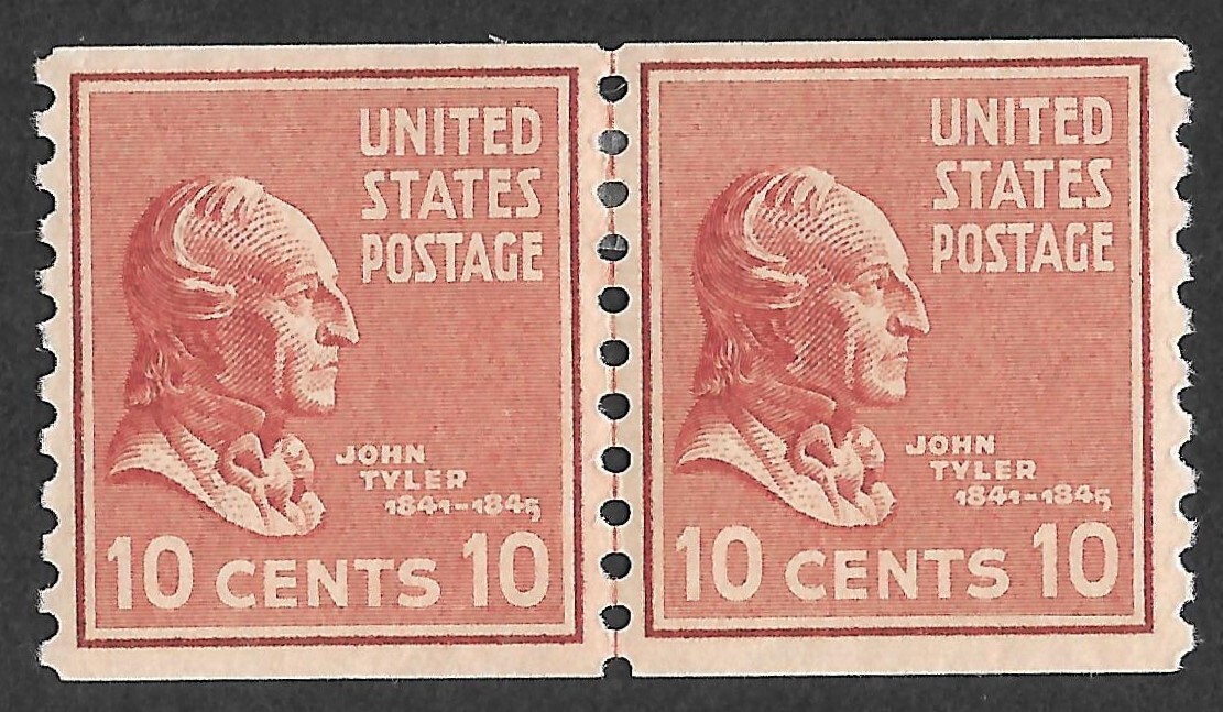 MLH 1939 Prexie 10-Cent Joint Line Pair, Scott #847* | United States ...