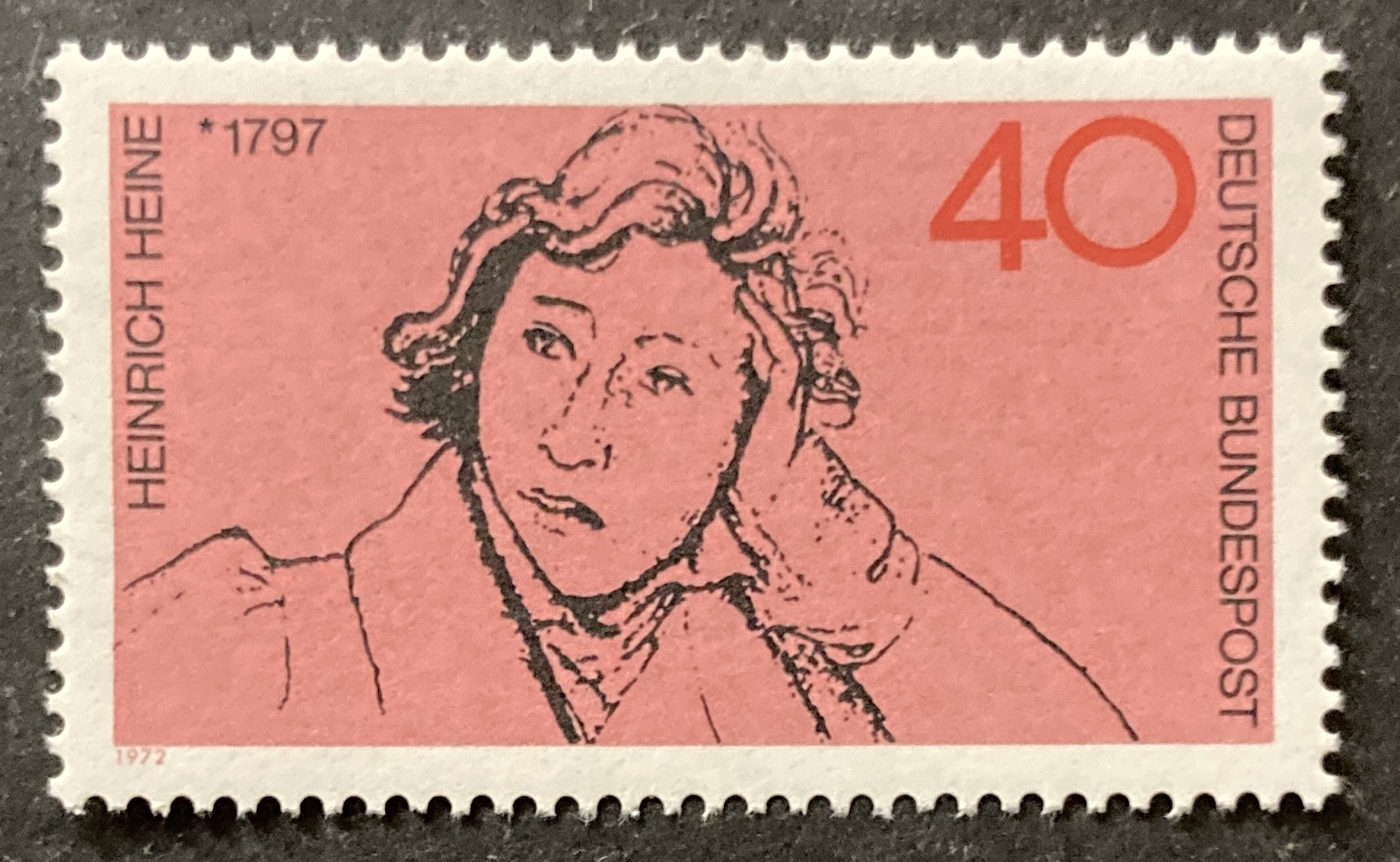 Germany 1972 #1098, Heinrich Heine, MNH. | Europe - Germany & Colonies ...