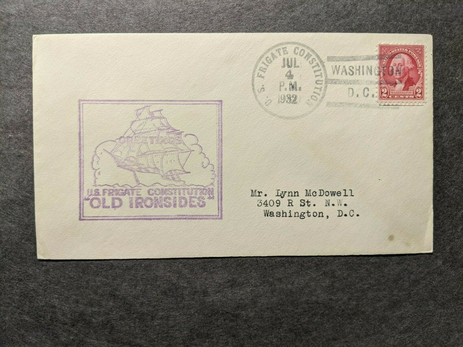 USS CONSTITUTION Naval Cover 1932 INDEPENDENCE DAY Cachet | United ...