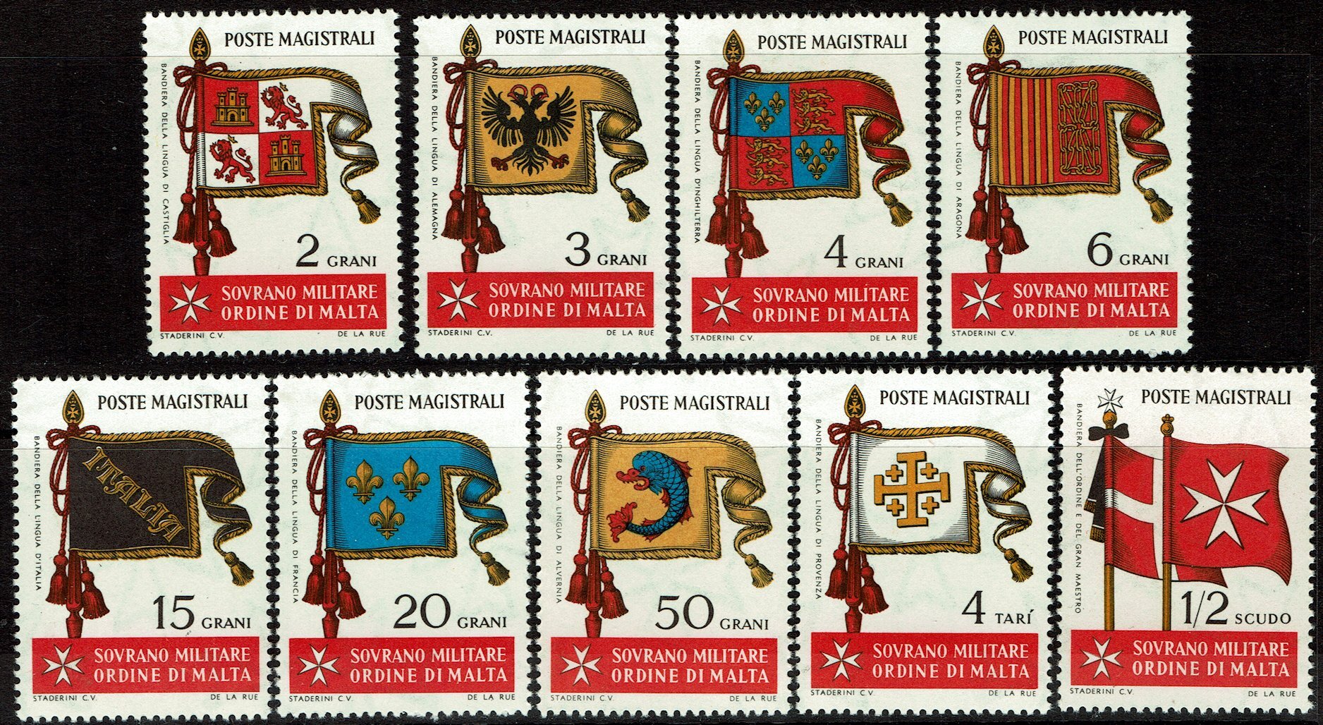 Malta Sovereign Military Order #18-Oct MNH - SMOM Historical Flags ...