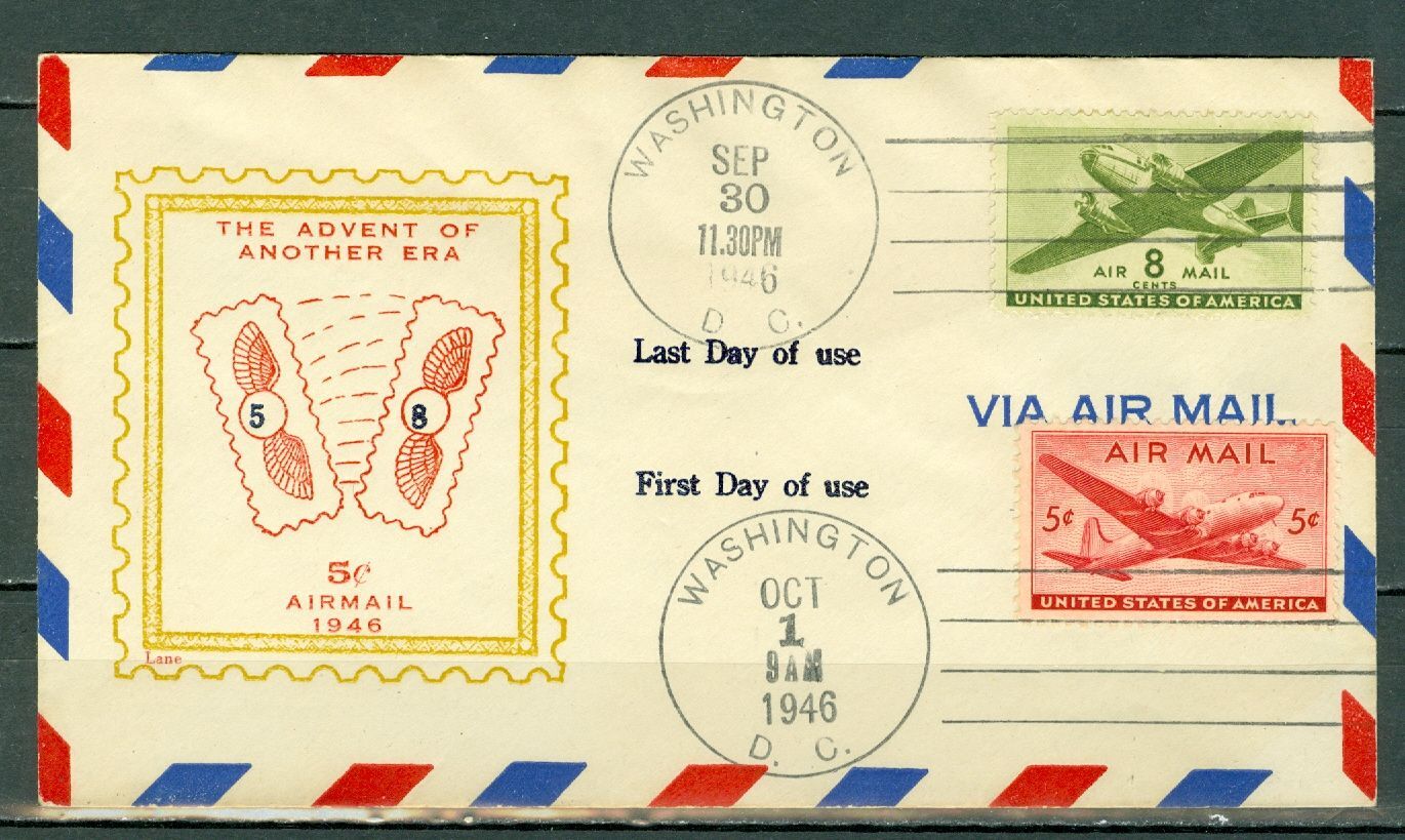 US 1946 Nice Historic AIR Mail Cover...#C26, C32 | United States, Air ...