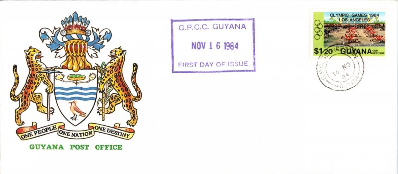 Guyana, Worldwide First Day Cover, Olympics | Central & South America ...
