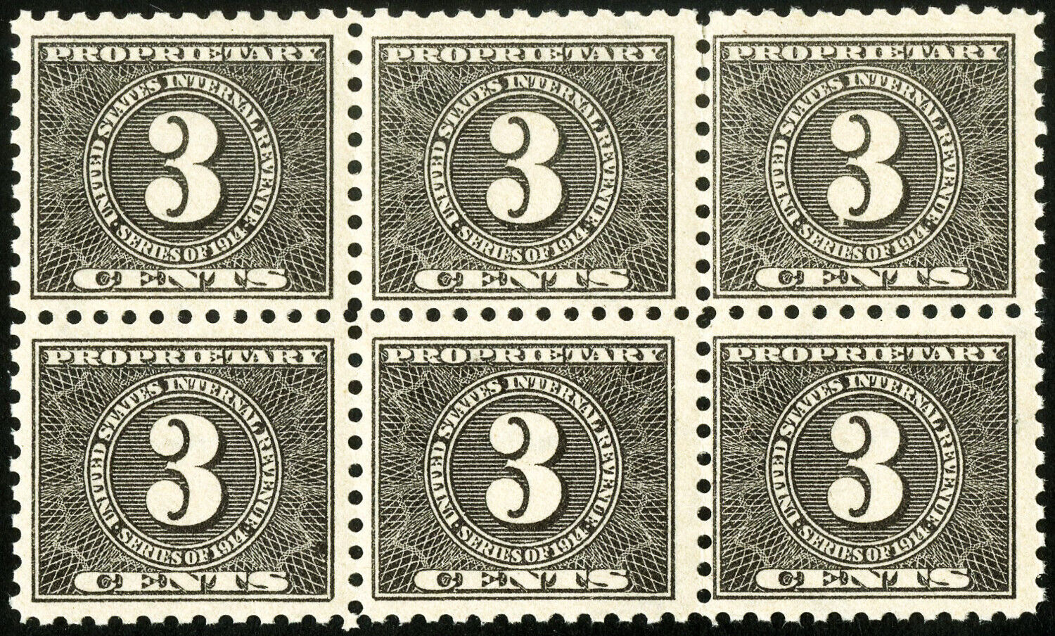 US Stamps # RB55 MNH VF Post Office Fresh Block Of 6 | United States ...