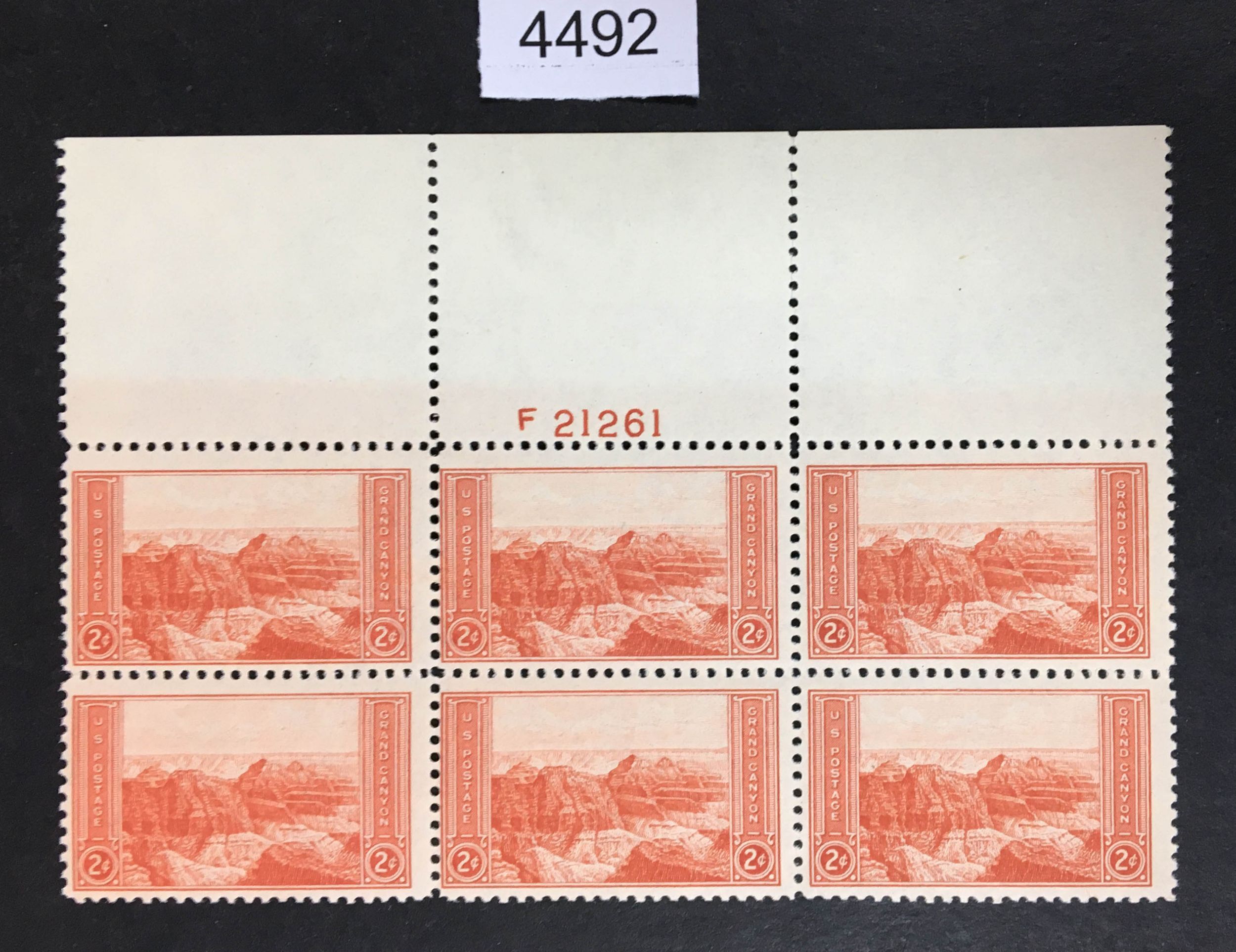 US Stamps # 741 Plate Block Mint OG NH LOT #4492 | United States ...