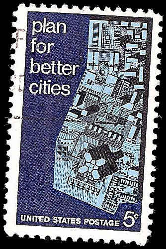 # 1333 Used Urban Planning | United States, General Issue Stamp / HipStamp