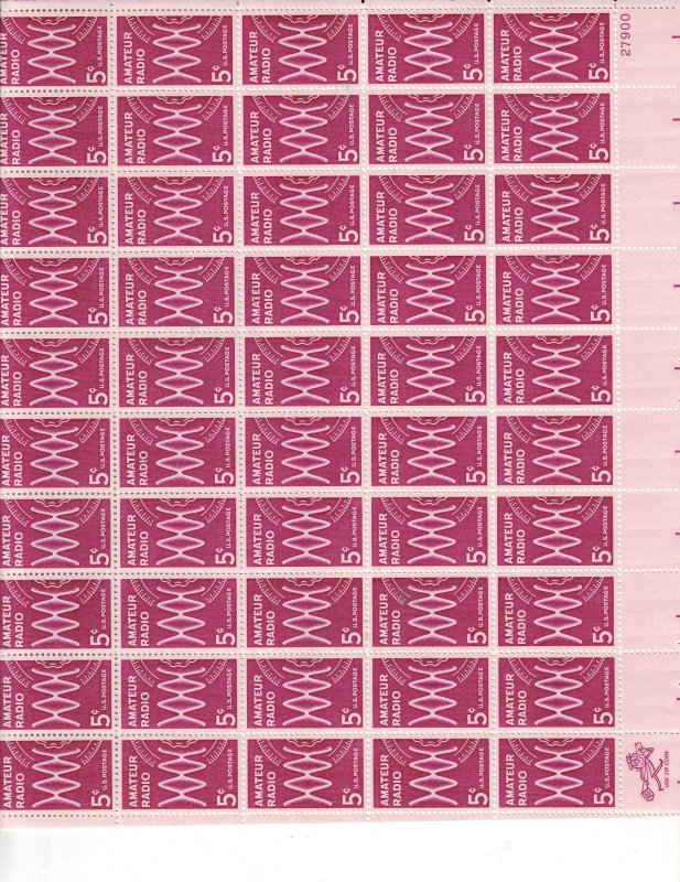 Amateur Ham Radio 5c US Postage Sheet #1260 VF MNH | United States ...