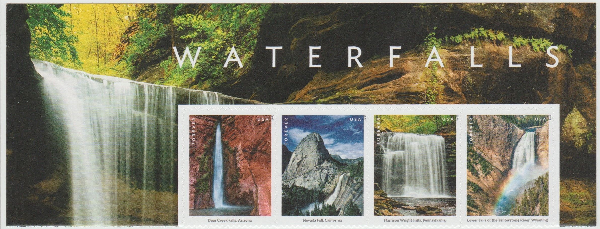 5800 (A-L), Set of 12 stamps. " Waterfalls ", MNH, Forever | United ...