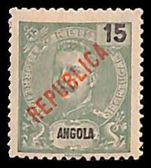 Angola 1914, 15R, Stamp out of set, Unused (hinged) | Africa - Angola ...