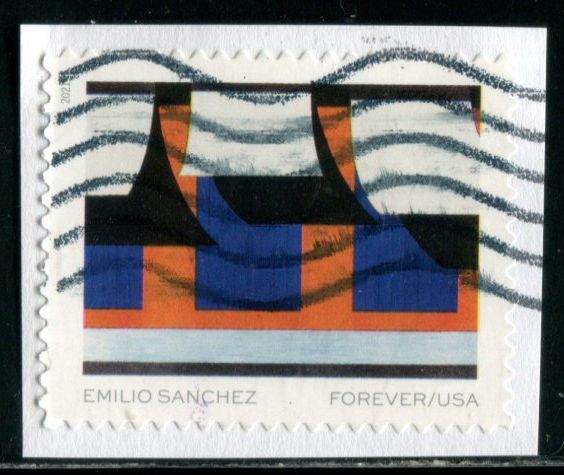 5596 (55c) Emilio Sanchez SA, used on paper | United States, General ...