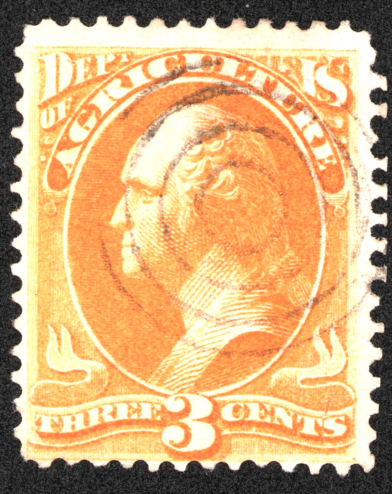 US Scott O3 Used 3 cents Agriculture Official Stamp Lot MM010 | United ...