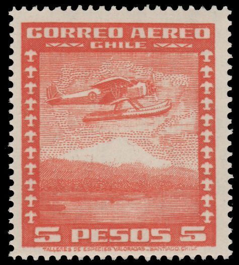 Chile Stamp Year 1944 - 45 Scott # C103. Mint | Central & South America ...