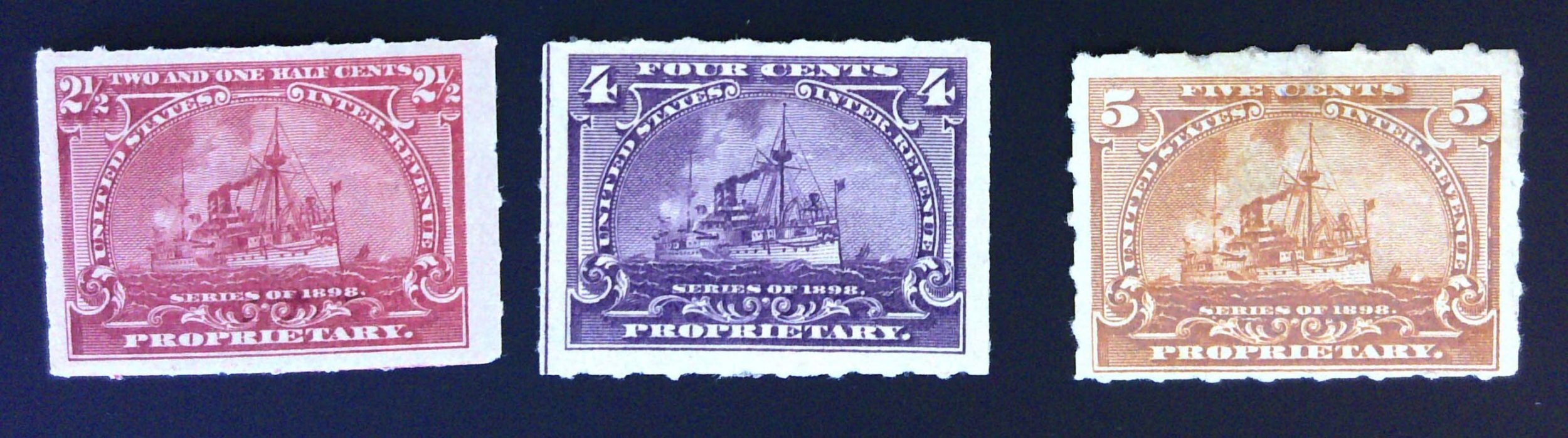 Scott #RB28,30-31 - Proprietary Stamps Lot - OG - 1898 | United States ...