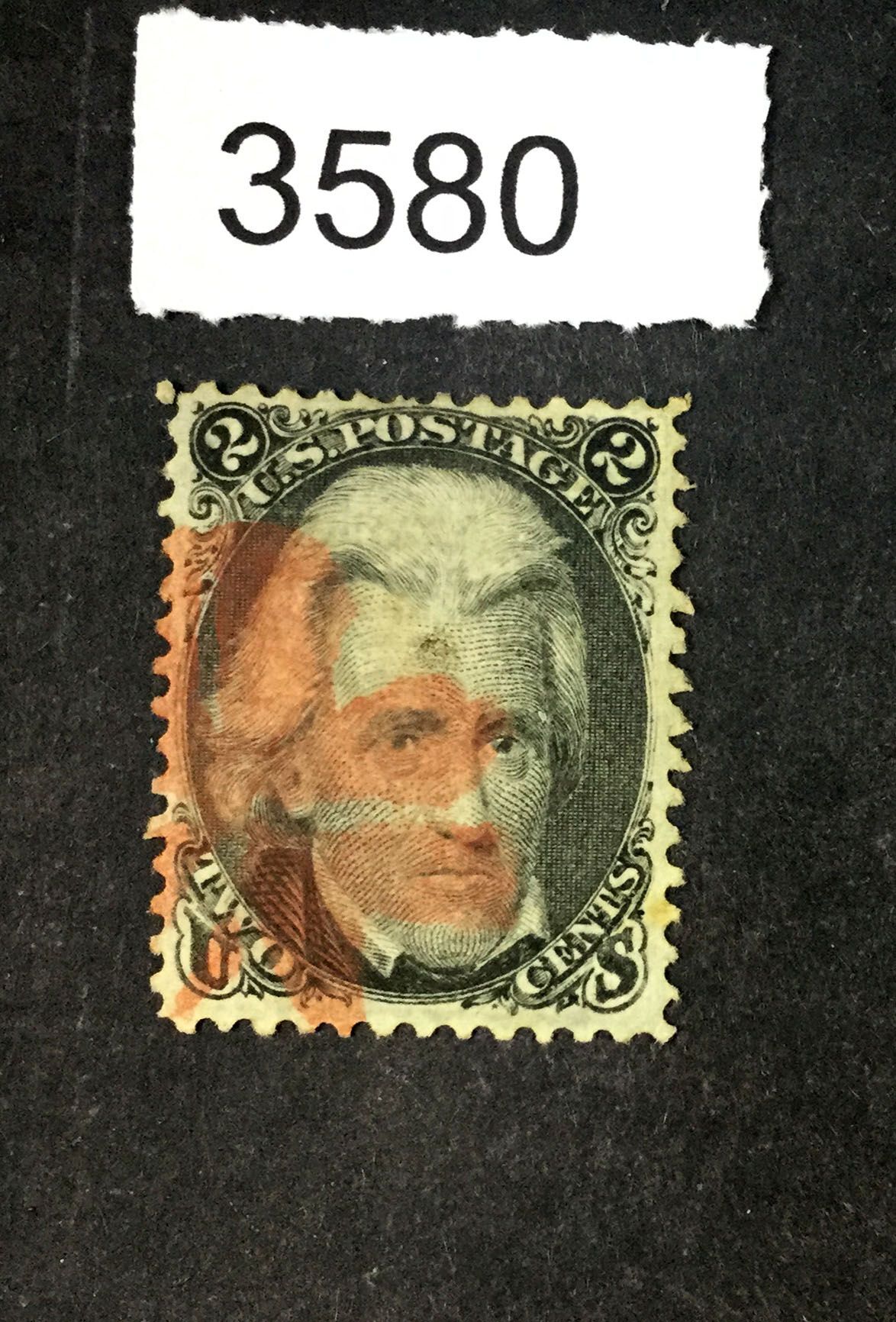 US Stamps #73 Used RED Cancel LOT #3580 | United States, General Issue ...