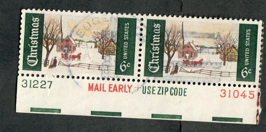 1384 Used plate number pair - PNS | United States, General Issue Stamp ...