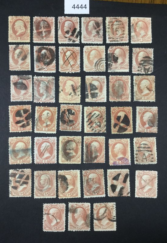 US Stamps WAR Official Group Used LOT #4444 | United States, Duck ...