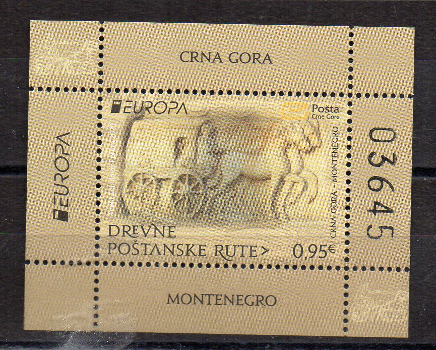 Montenegro - 2020 - Europa - Ancient Postal Routes - M/S - | Europe ...