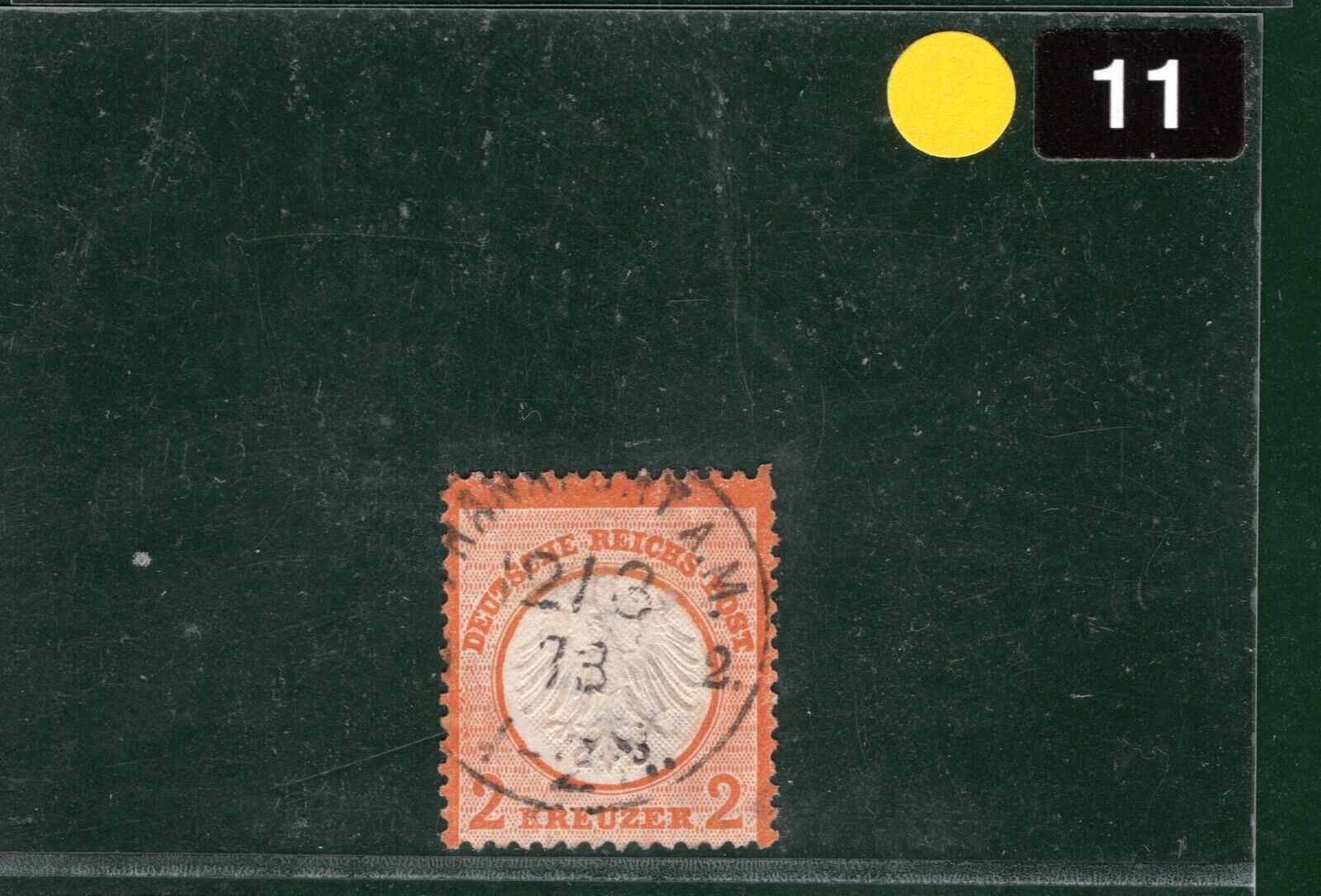 GERMANY Classic Scott.8a 2kr Red-Orange (1872) 1873 CDS Used Cat $285 ...