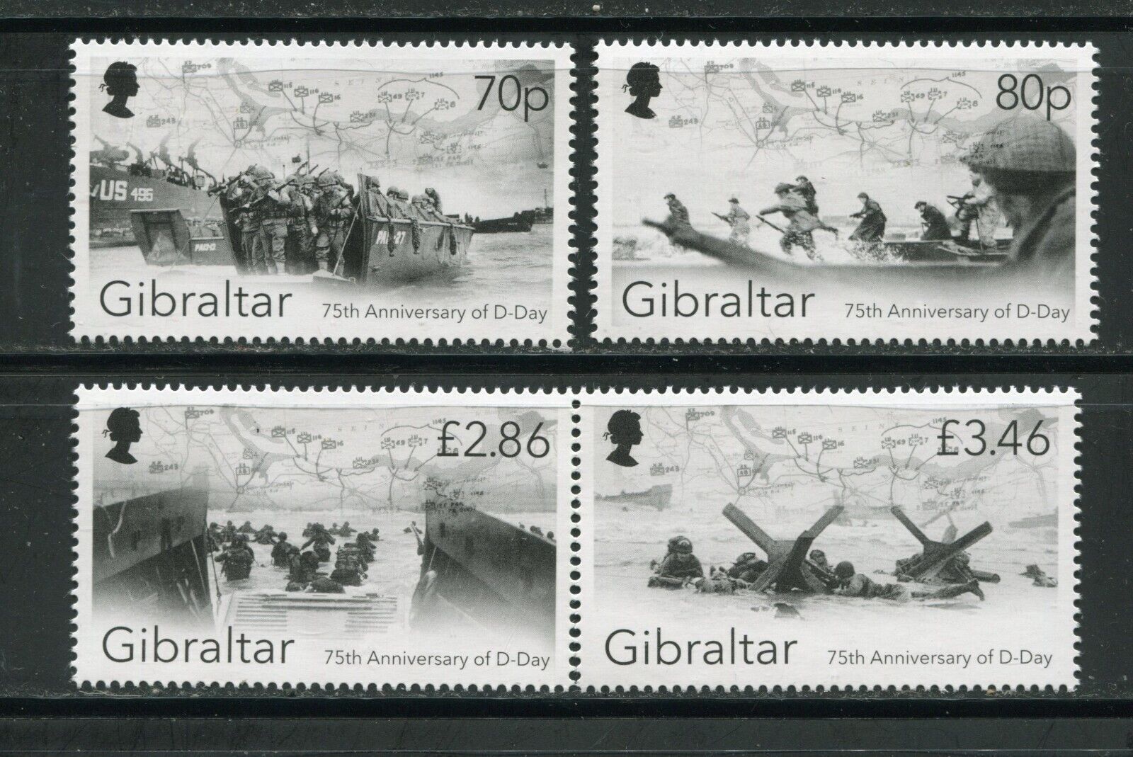 Gibraltar 1699 D Day, Normandy WWII Stamp Set MNH 2019 | Europe ...