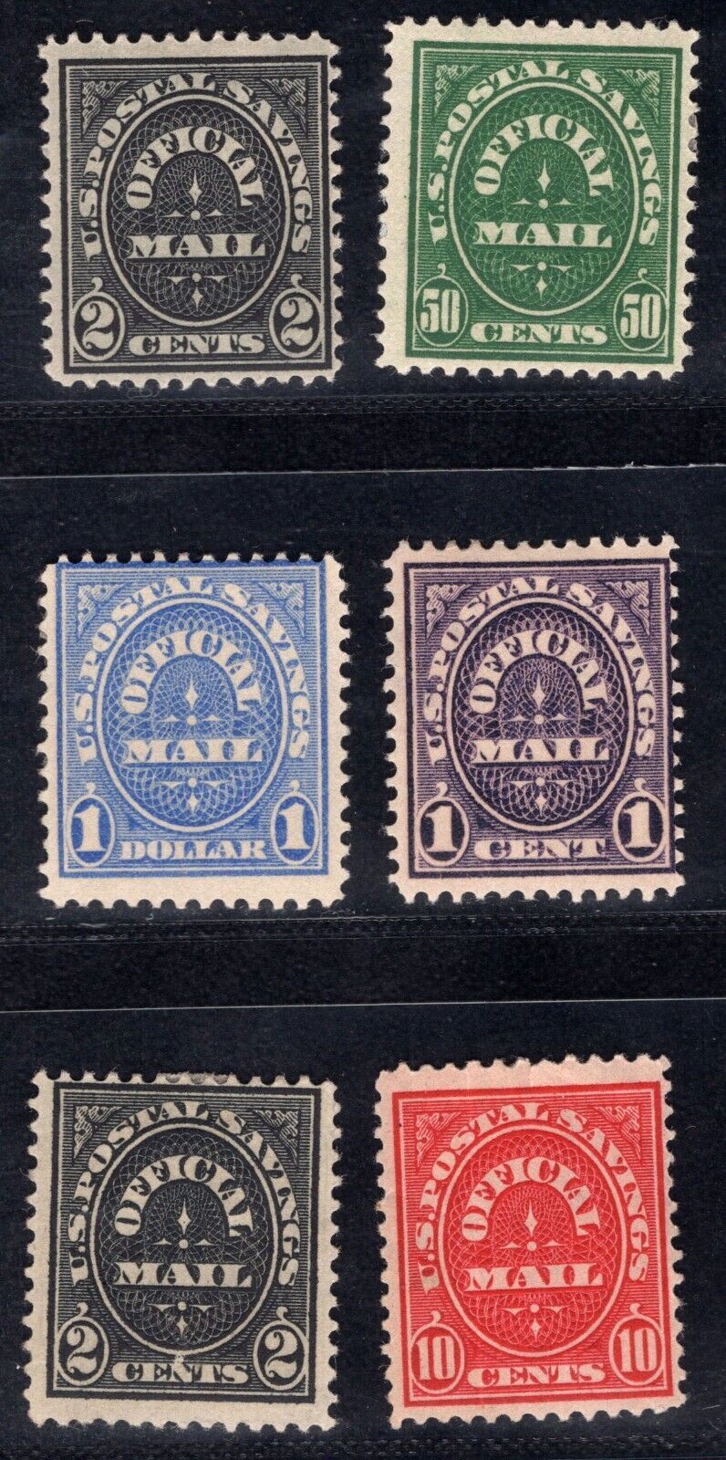 US Stamps #O121-O126 Official Mint OG H LOT #84288* | United States ...