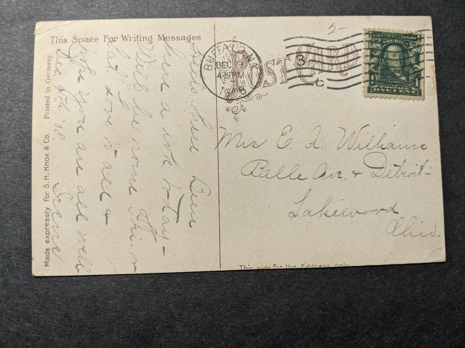 Steamer JOE VALIANT 1908 Naval COAL DOCKS Postcard Buffalo, NY | United ...