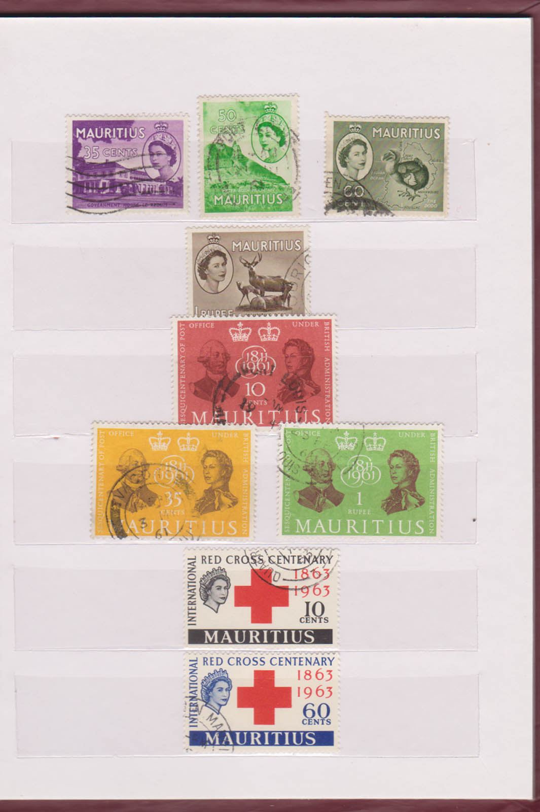 Collection of Mauritius Stamps in Small Stock Book - 64 Stamps | Africa ...