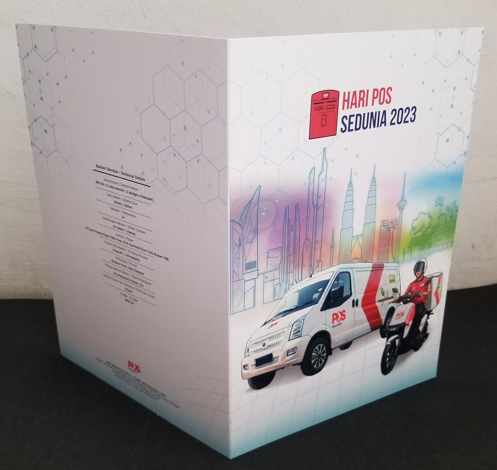 Malaysia World Post Day 2023 Postman Motorcycle Postbox Postal Vehicle ...