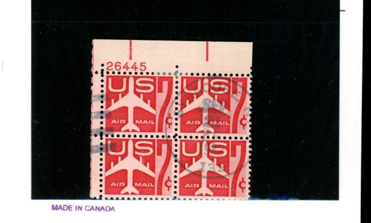 PKStamps - USA - C60 - Used - Plate Block - (B100-307 | United States ...