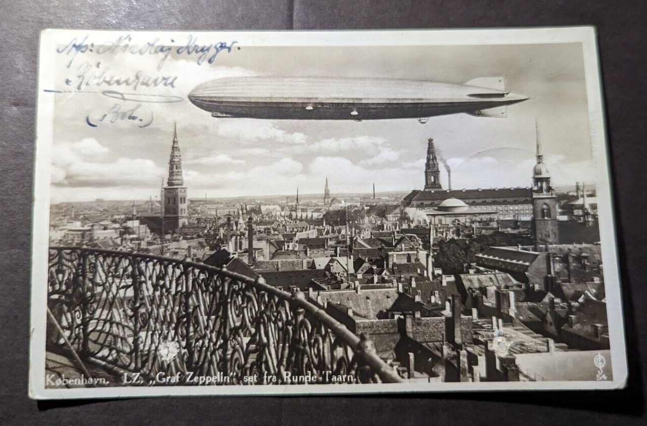 1932 Denmark Airmail LZ 127 Graf Zeppelin Cover Copenhagen to Recife Brazil | Europe - Denmark ...