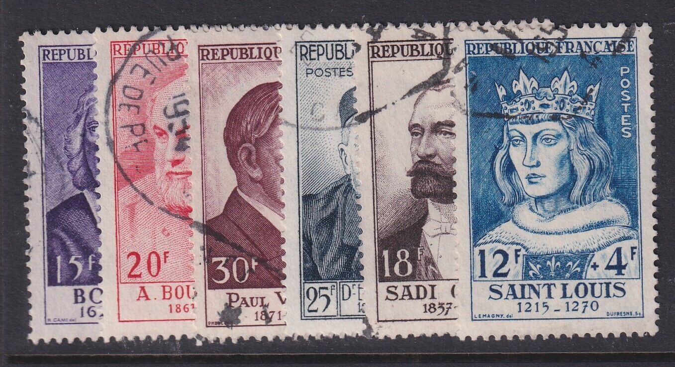 France, Scott B285-B290 (Yvert 989-994), used | Europe - France ...