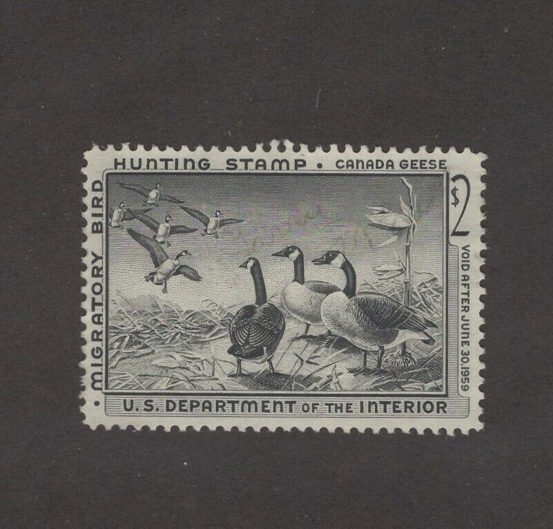 RW25 - Federal Duck Stamp. Hunter Signed Single. Nice Center #02 ...