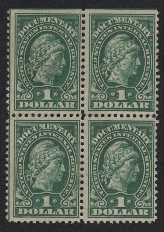 United States MINT Scott Number R240 BLOCK OF 4 MH F-VF #N1 - BARNEYS ...