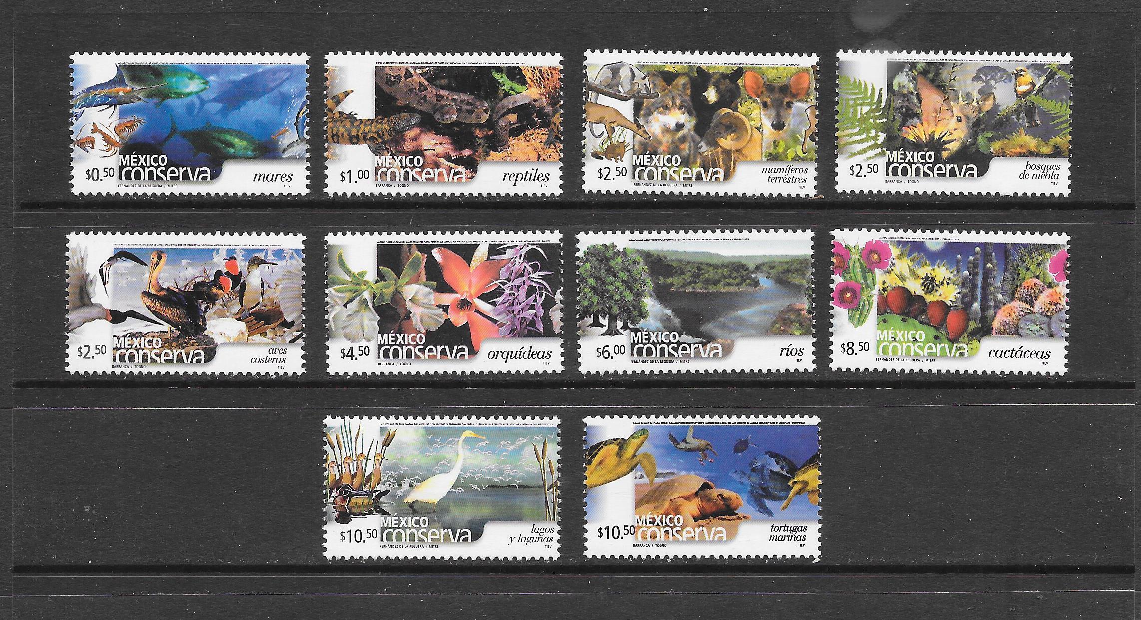 Mexico #2321-30 Conservation MNH | Central & South America - Mexico ...